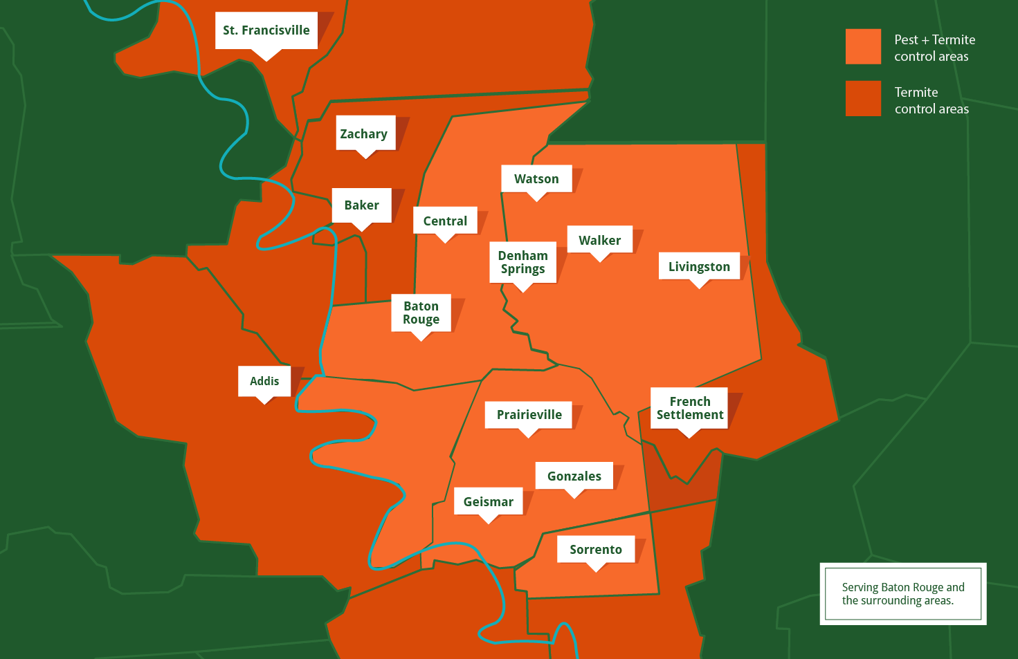 Arceneaux Pest Management & Termite Control Service | Baton Rouge, LA